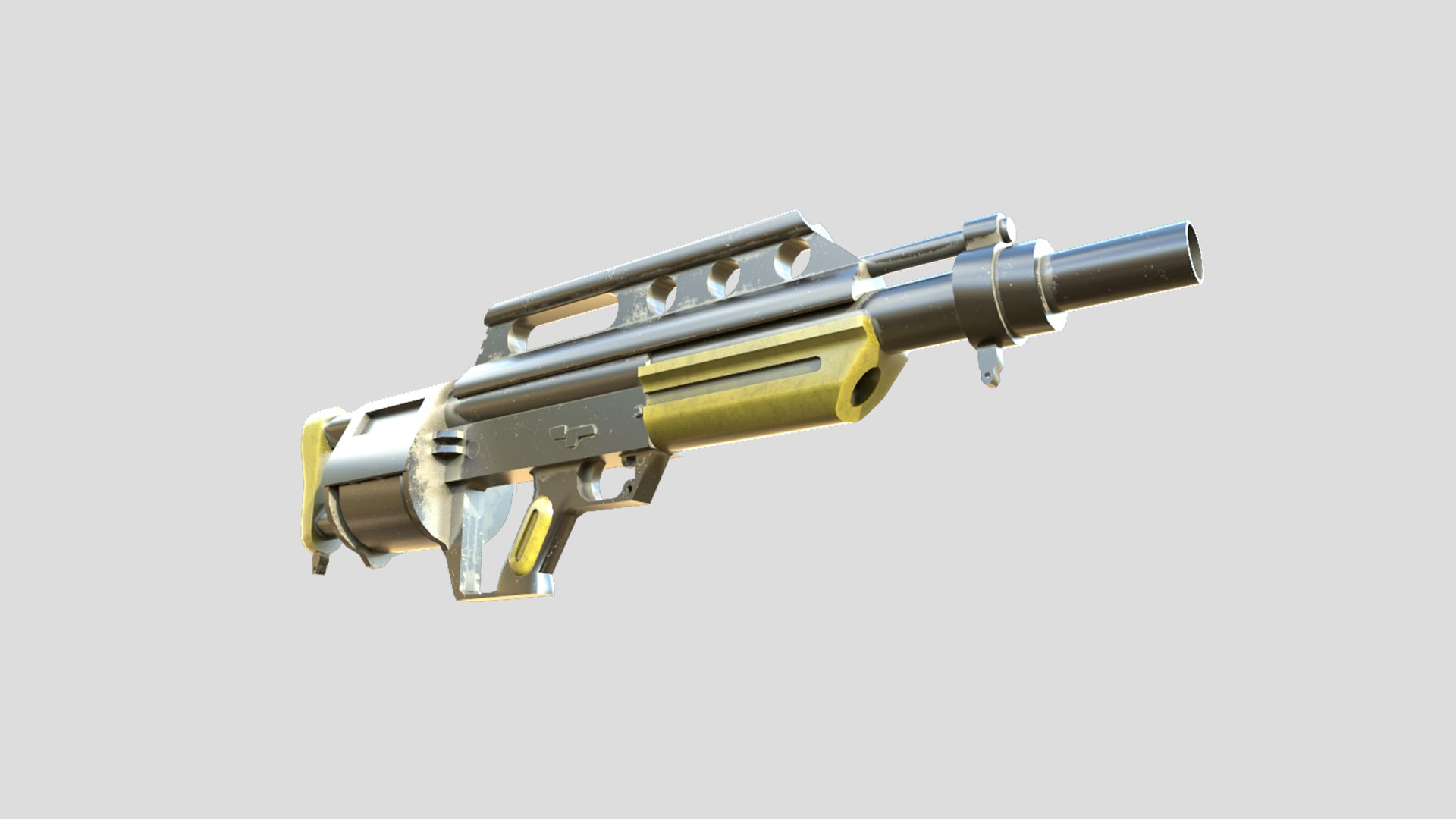 Slugger Gun II 3D Low Poly-Game Ready Gun Model- 012 3D - TurboSquid ...