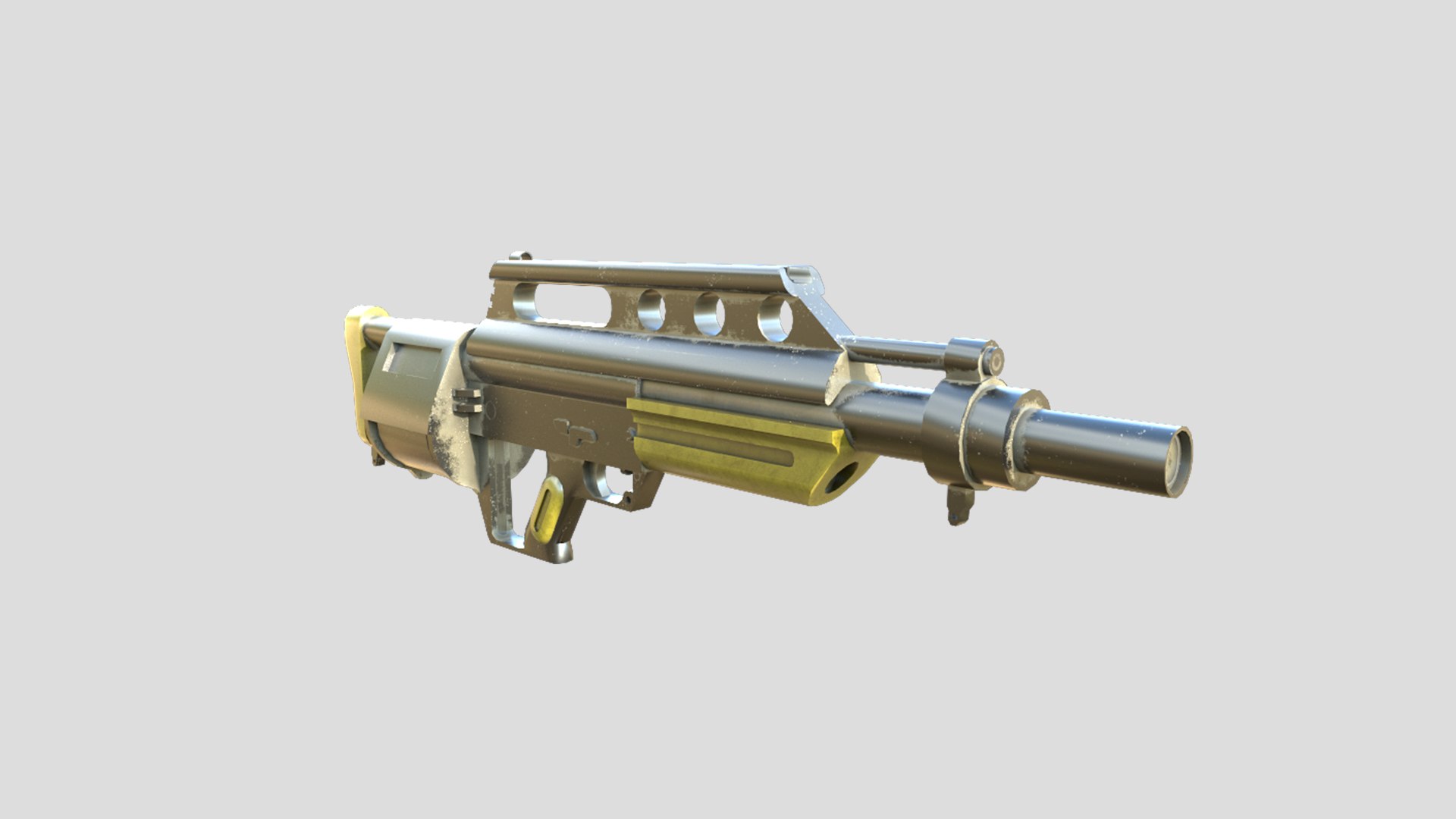 Slugger Gun II 3D Low Poly-Game Ready Gun Model- 012 3D - TurboSquid ...