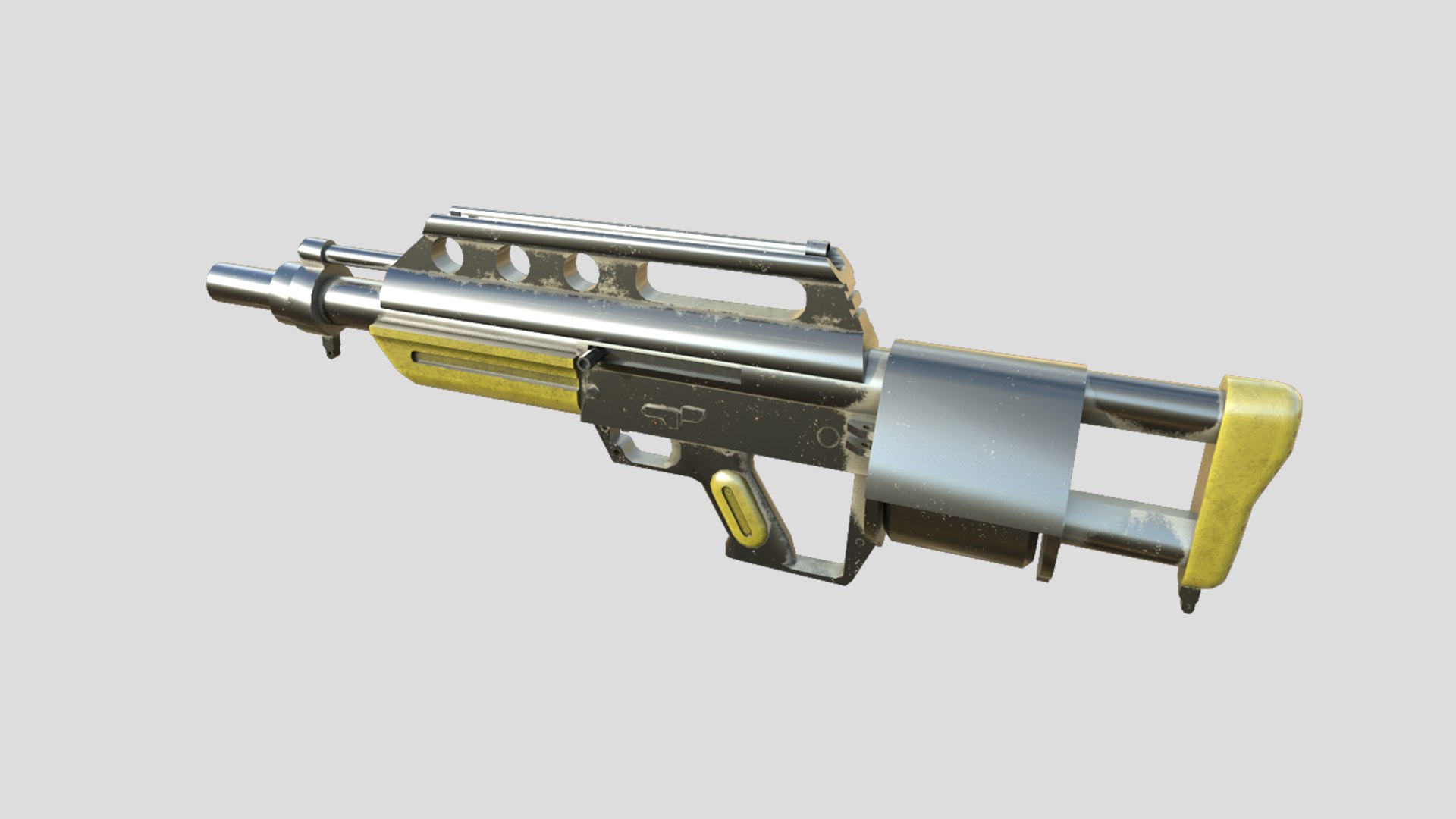Slugger Gun II 3D Low Poly-Game Ready Gun Model- 012 3D - TurboSquid ...