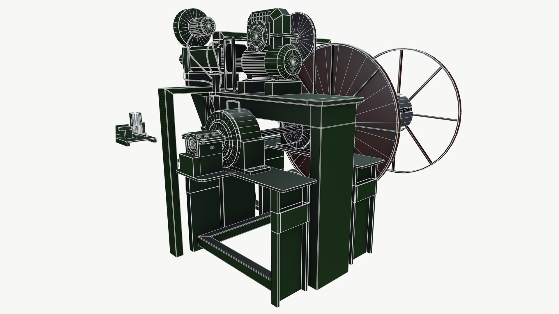 Aluminium Wire Rolling Mill 3D Model - TurboSquid 2269854