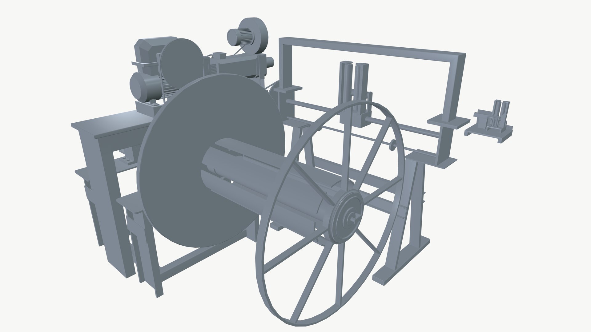 Aluminium Wire Rolling Mill 3D Model - TurboSquid 2269854