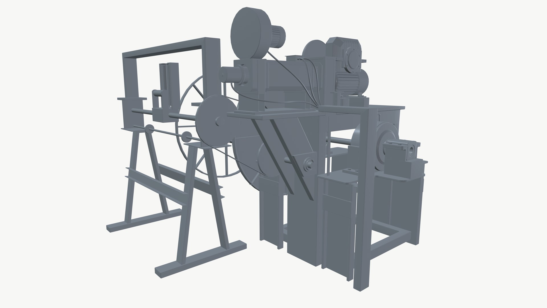 Aluminium Wire Rolling Mill 3D Model - TurboSquid 2269854