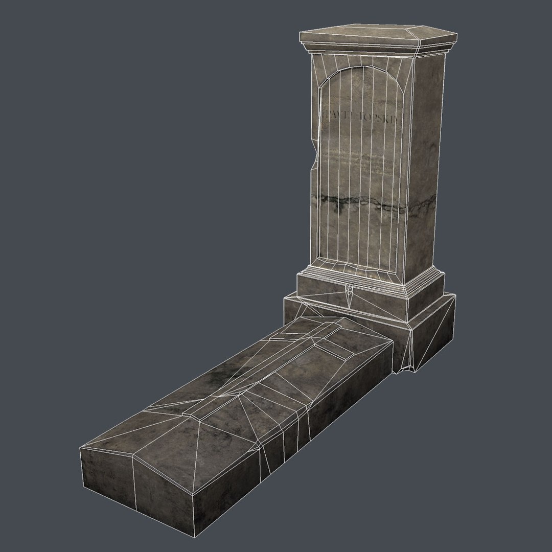 Gravestone Ready Unity 3d Model