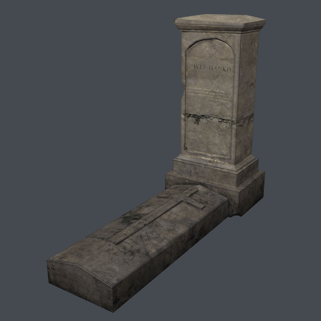Gravestone Ready Unity 3d Model