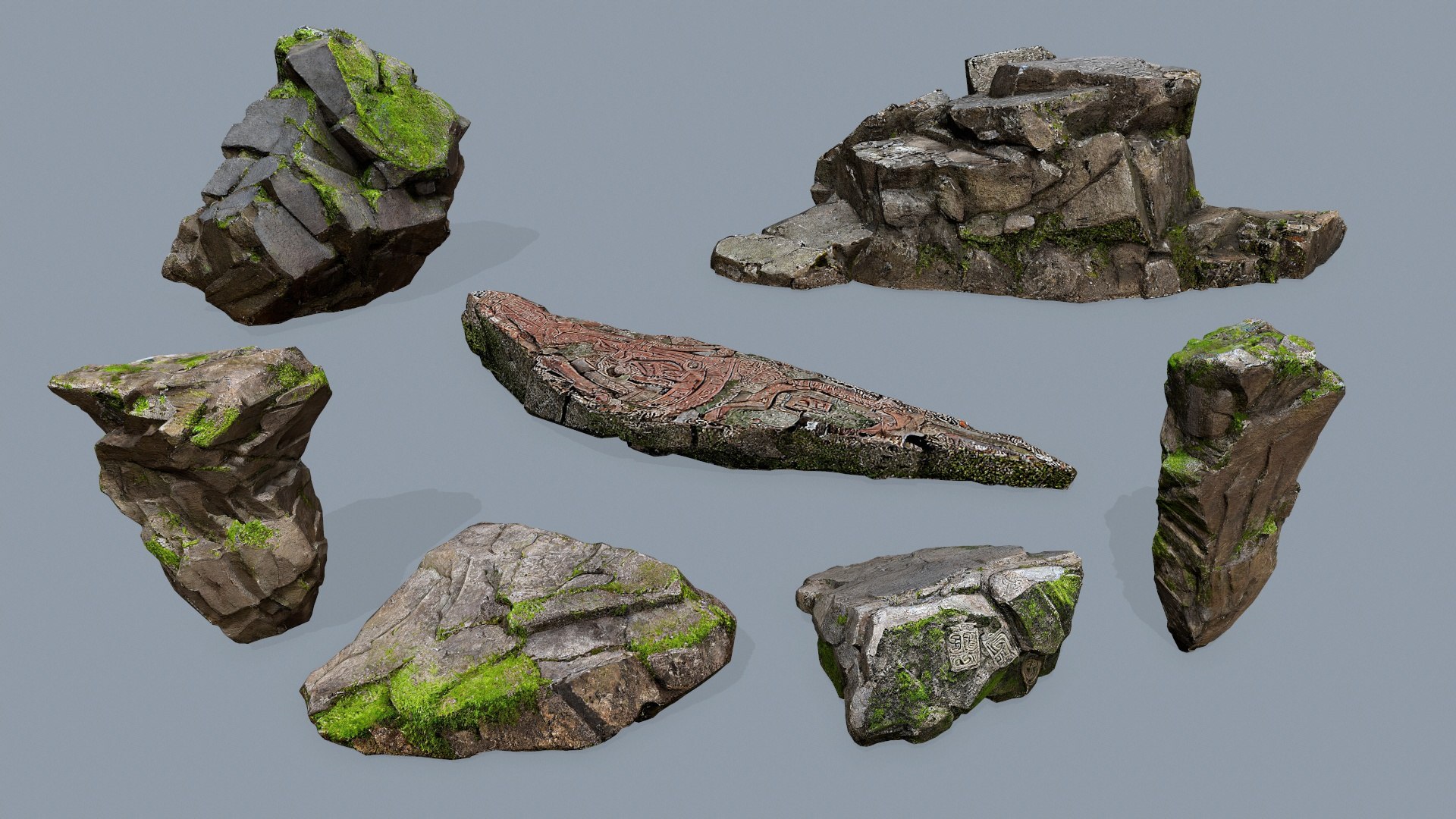 Maya Rocks 3D Model - TurboSquid 2256544