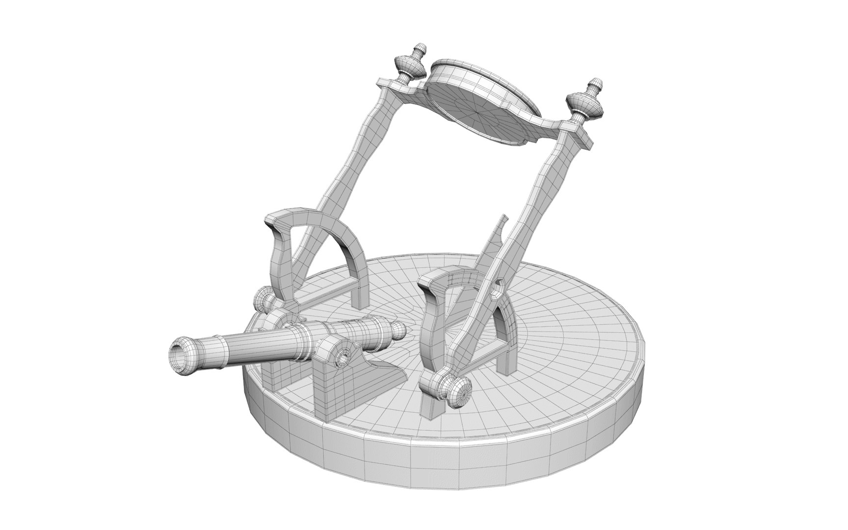 Sundial Cannon 3D Model - TurboSquid 2351629