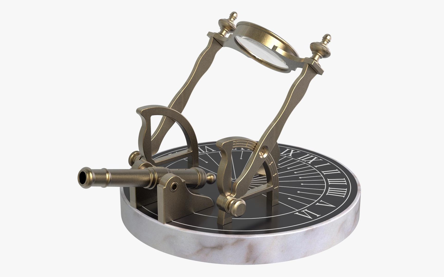 Sundial Cannon 3D Model - TurboSquid 2351629