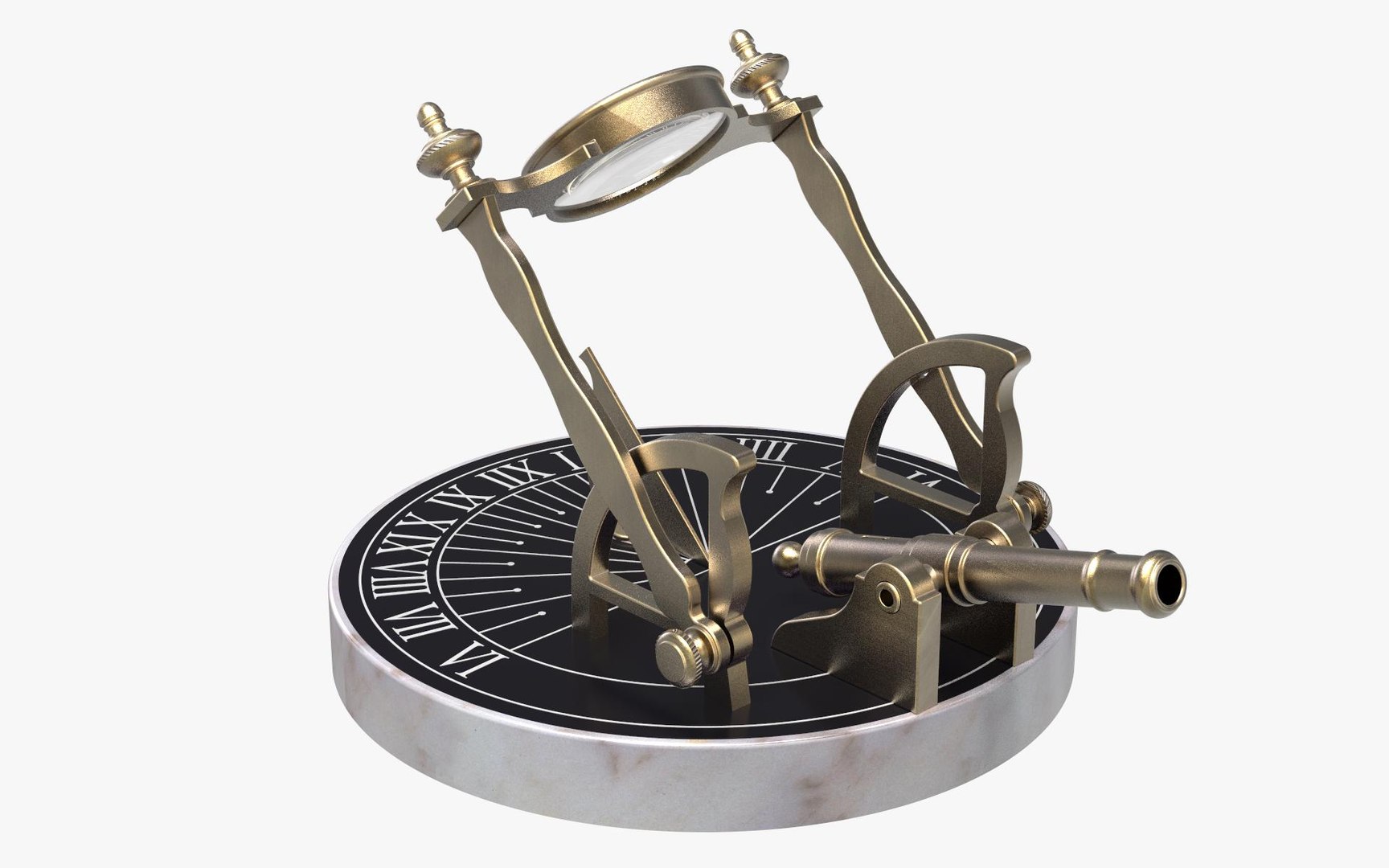 Sundial Cannon 3D Model - TurboSquid 2351629
