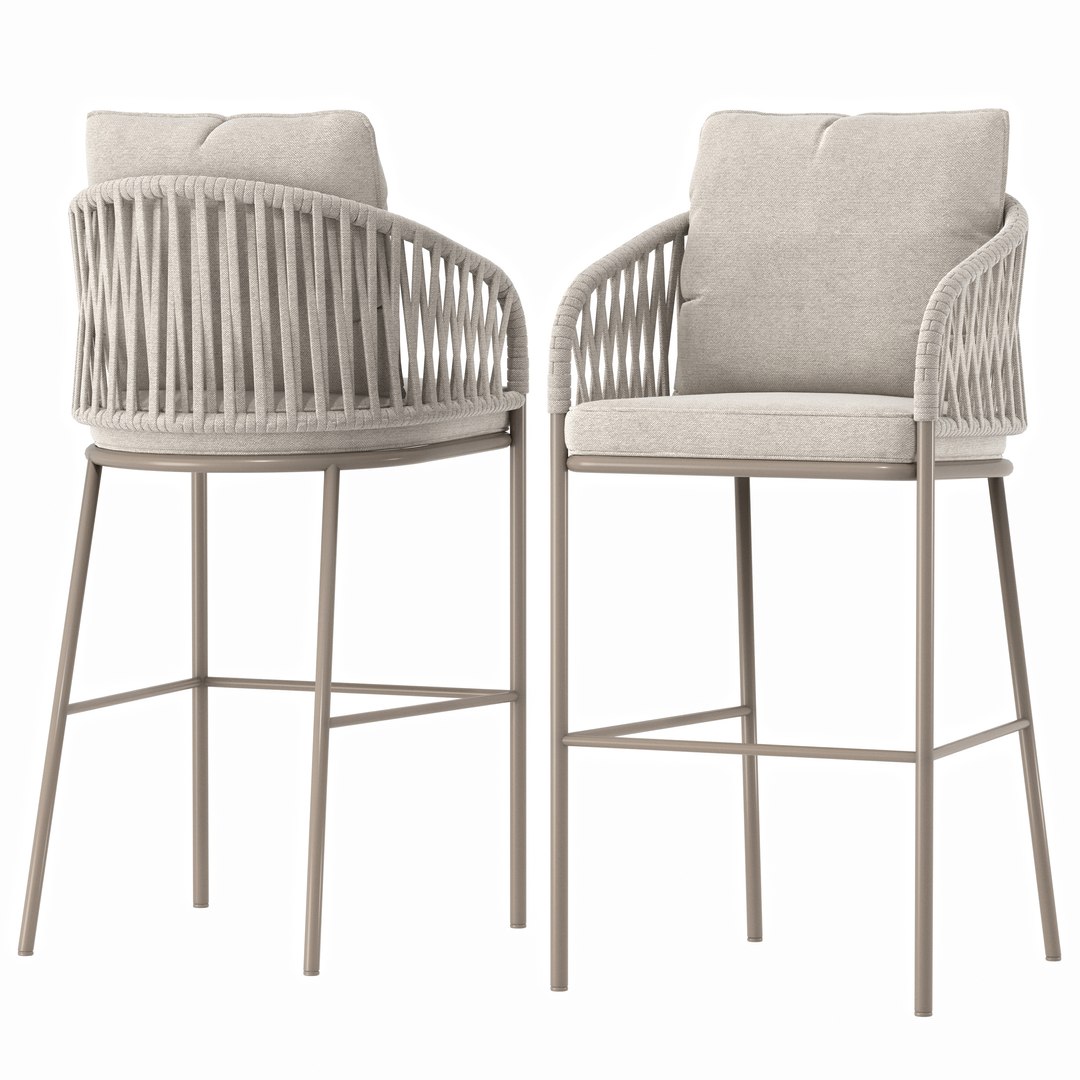 3D Model Sette Garden Niko Bar Chair - TurboSquid 2048651