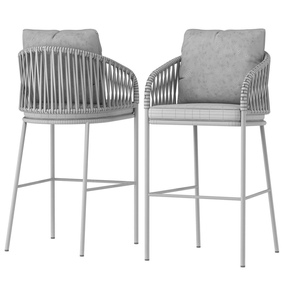 3D Model Sette Garden Niko Bar Chair - TurboSquid 2048651