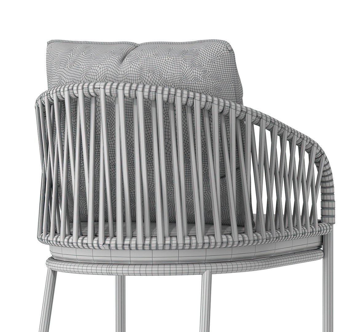 3D Model Sette Garden Niko Bar Chair - TurboSquid 2048651