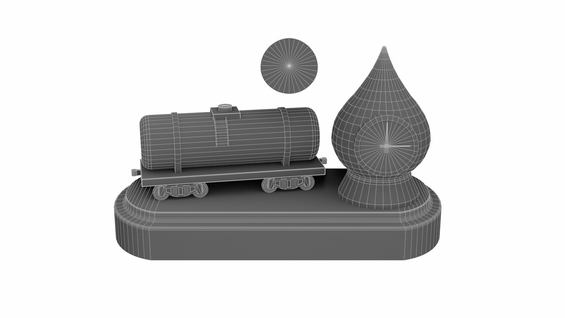 3D Oil Tank Miniature - TurboSquid 1969403