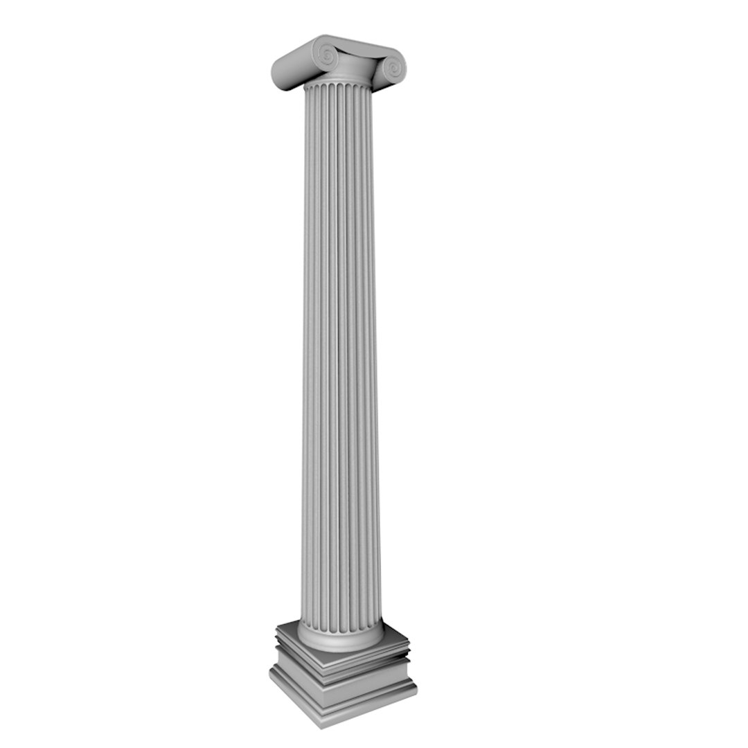 Ionic Column 3d Model