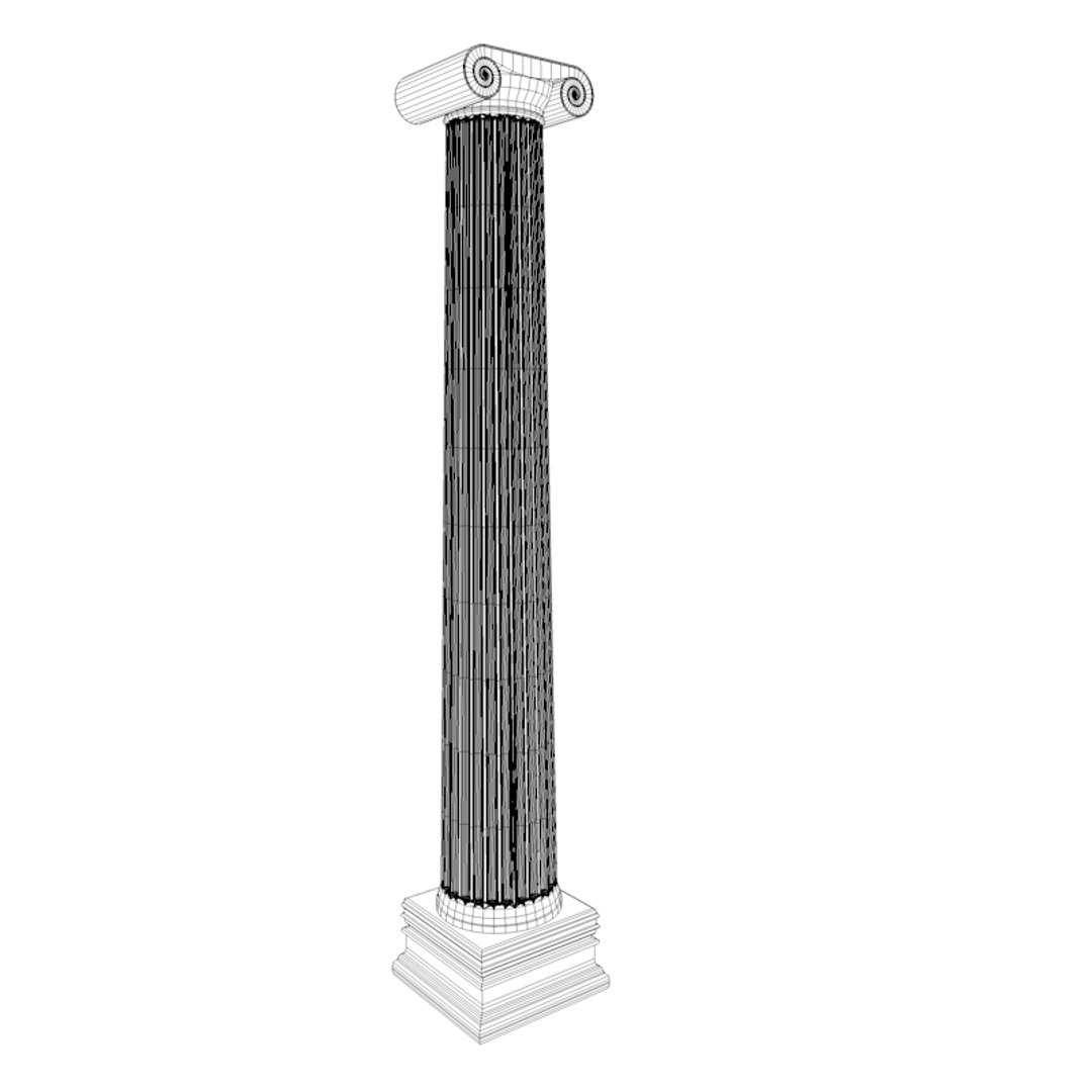 Ionic Column 3d Model