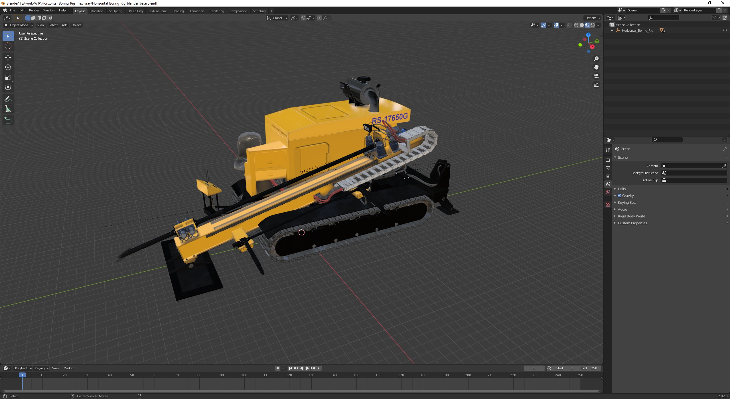 3D модель Горизонтальная буровая установка - TurboSquid 2302596