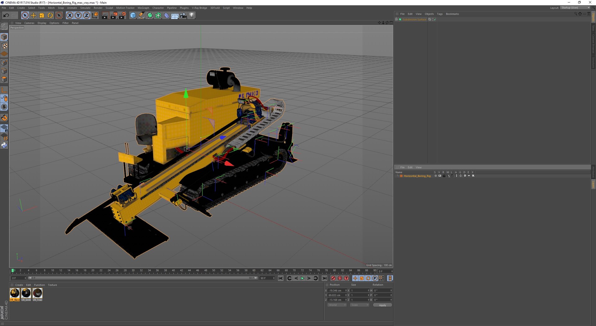 Horizontal Boring Rig 3D Model - TurboSquid 2302596