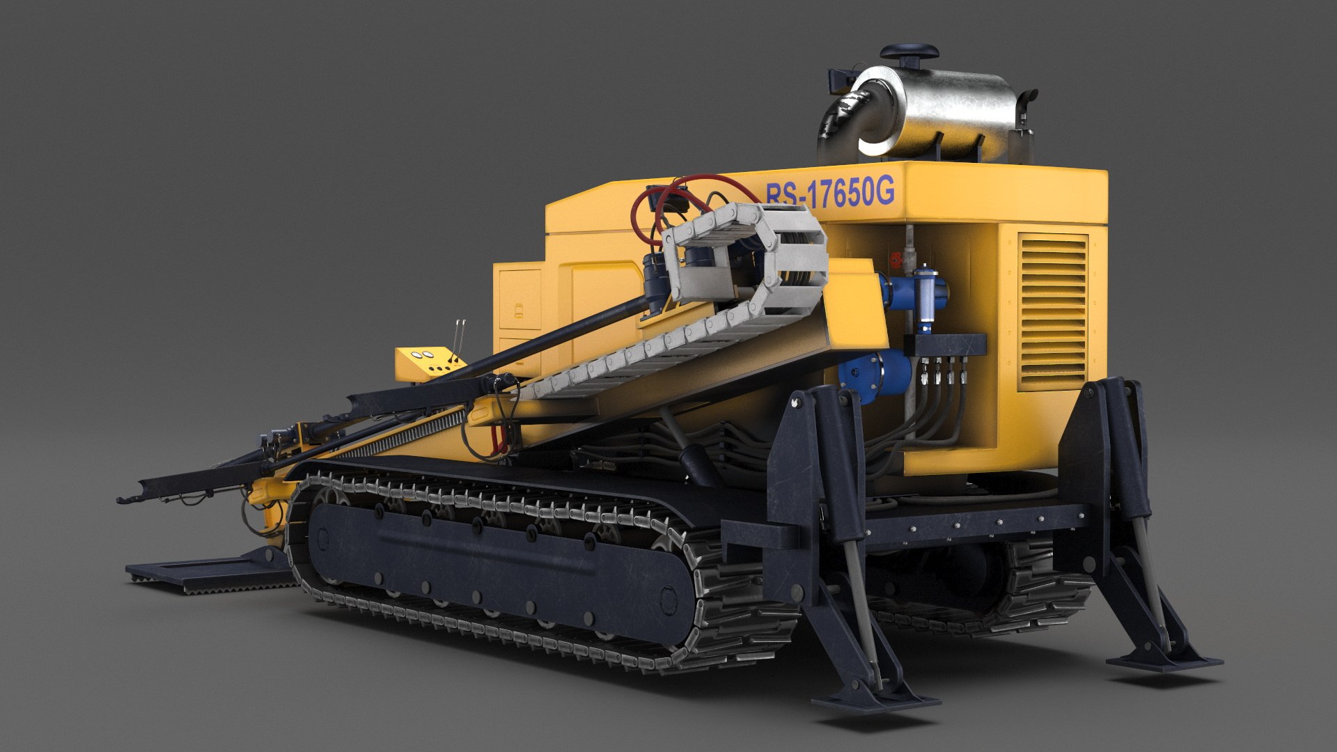 Horizontal Boring Rig 3D Model - TurboSquid 2302596