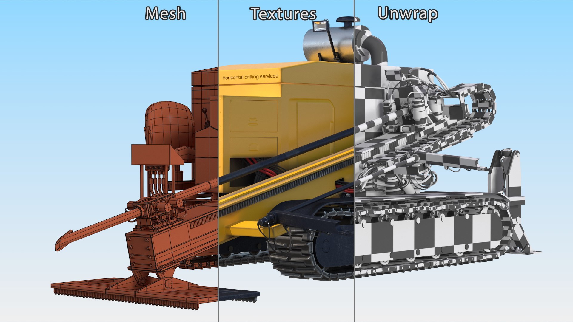 Horizontal Boring Rig 3D Model - TurboSquid 2302596