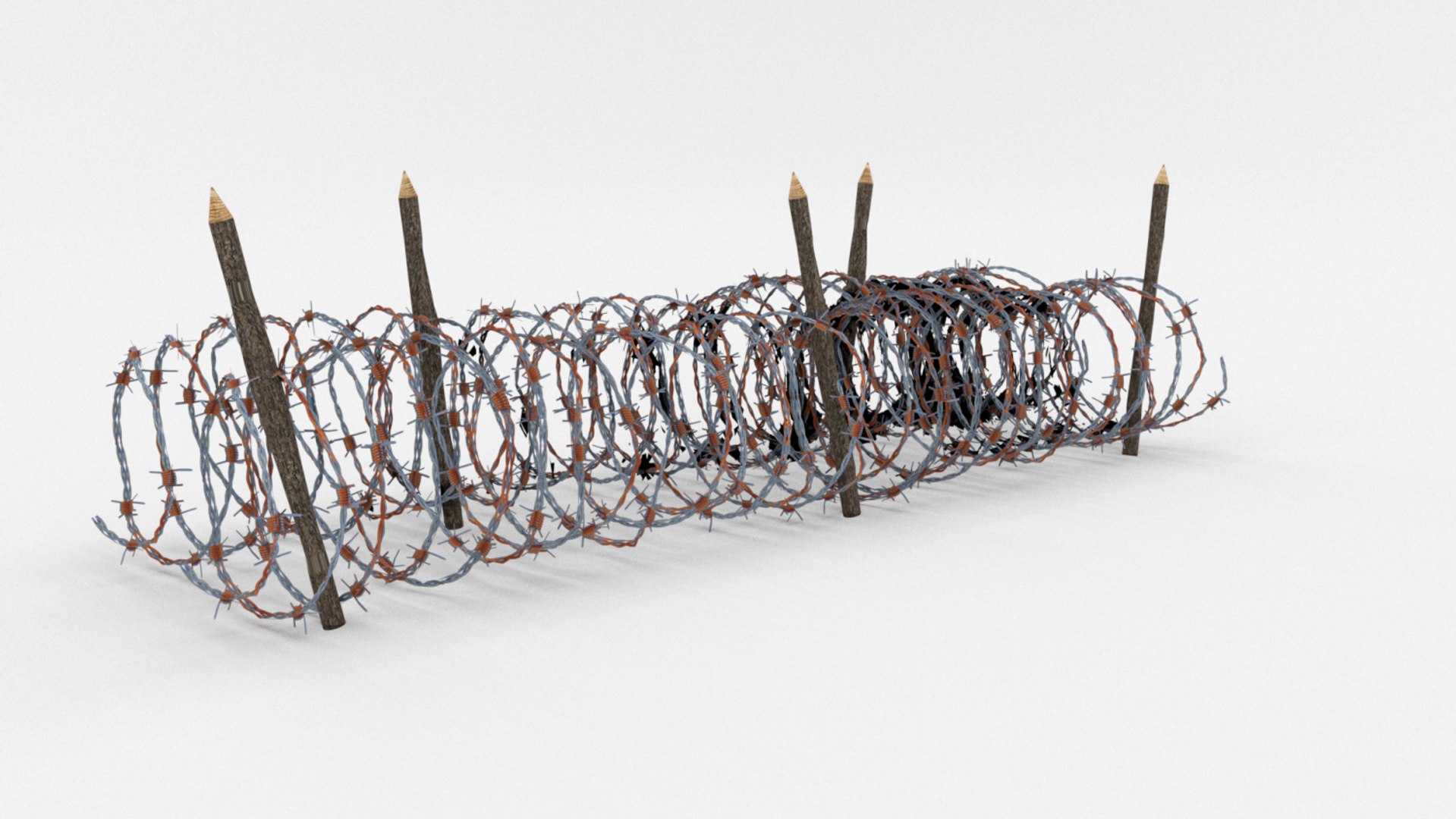 Barbed Wire Obstacle 3D - TurboSquid 1191710