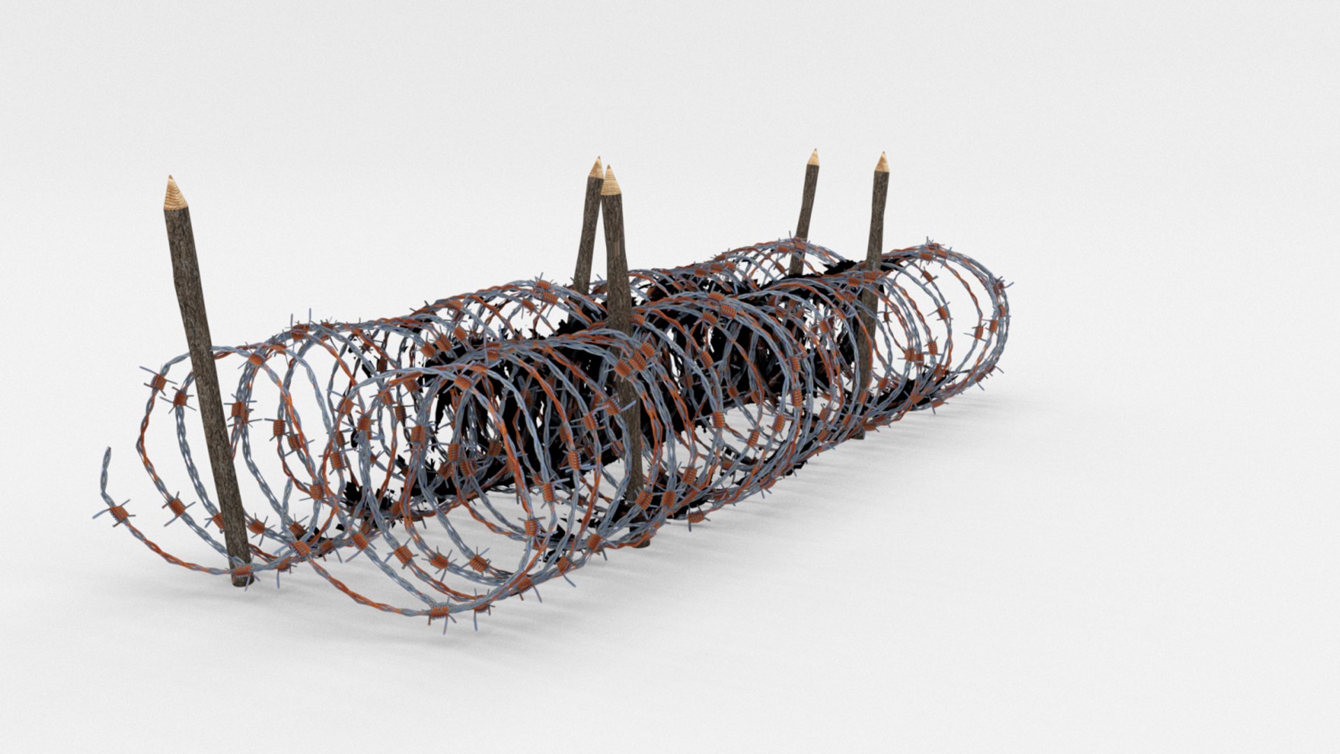 Barbed Wire Obstacle 3D - TurboSquid 1191710