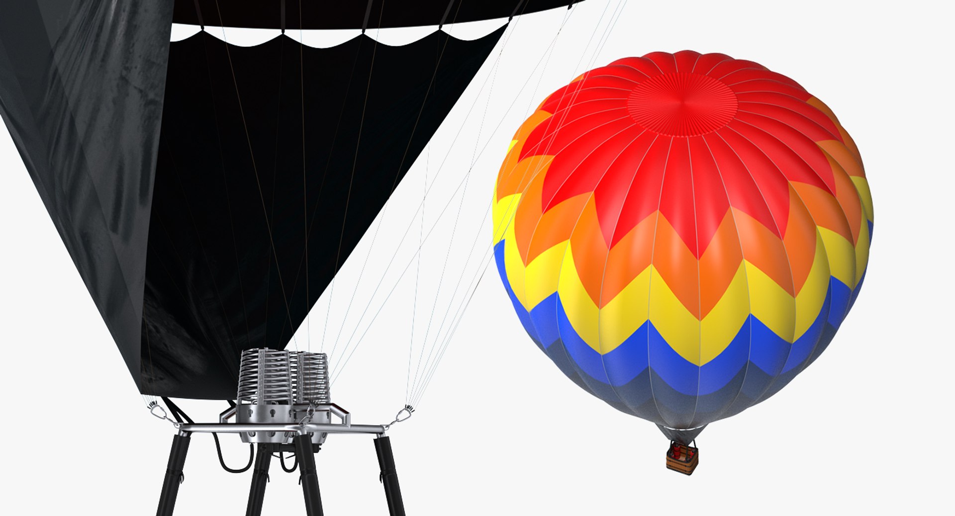 Hot Air Balloon Model - TurboSquid 1237435