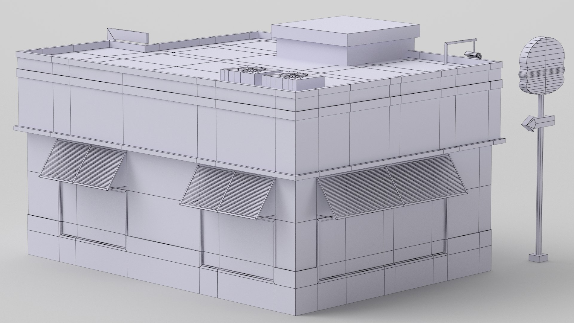 Low Poly Cartoon Fast Food Restaurant 3D - TurboSquid 1833550