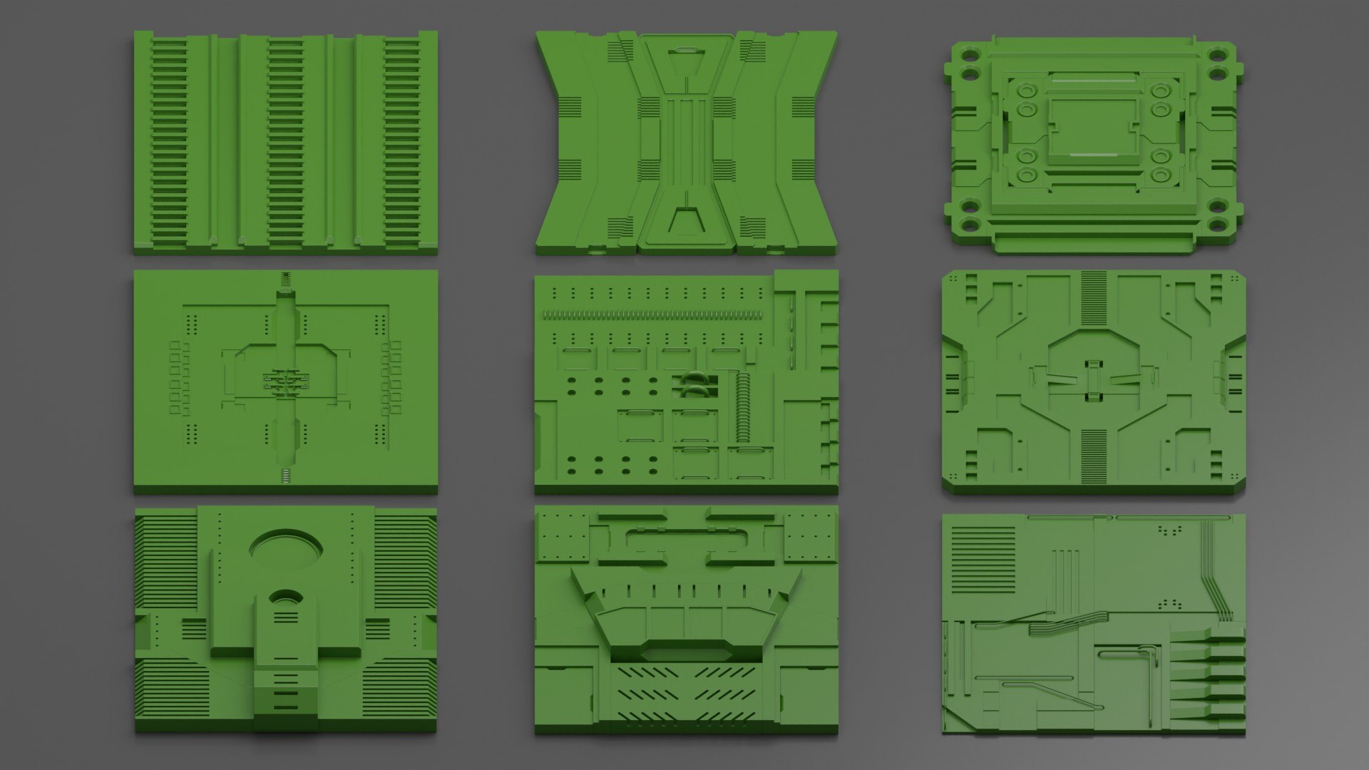 Hard Surface Panels Volume 1 3D Model - TurboSquid 1799695
