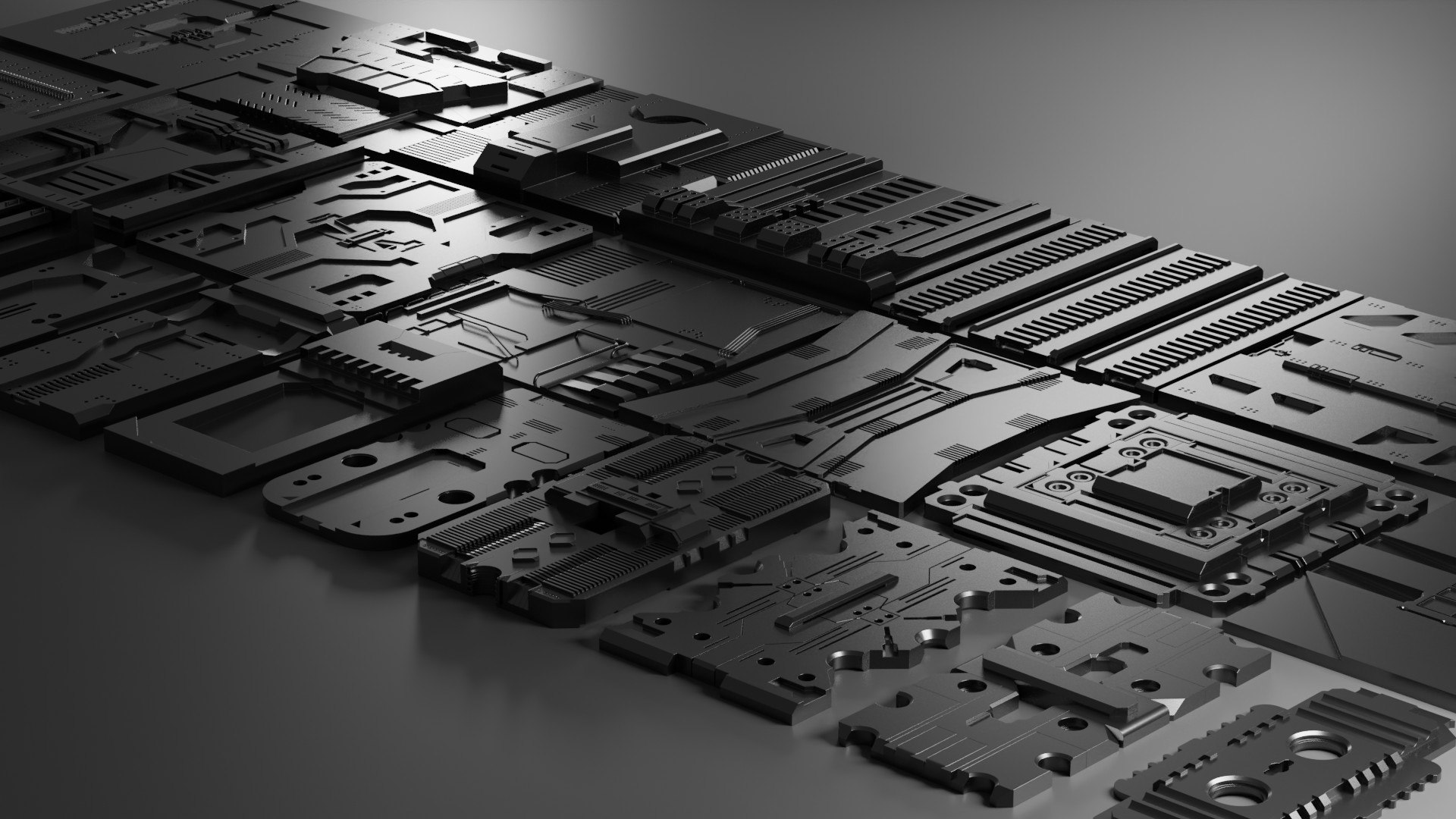 Hard Surface Panels Volume 1 3D model - TurboSquid 1799695