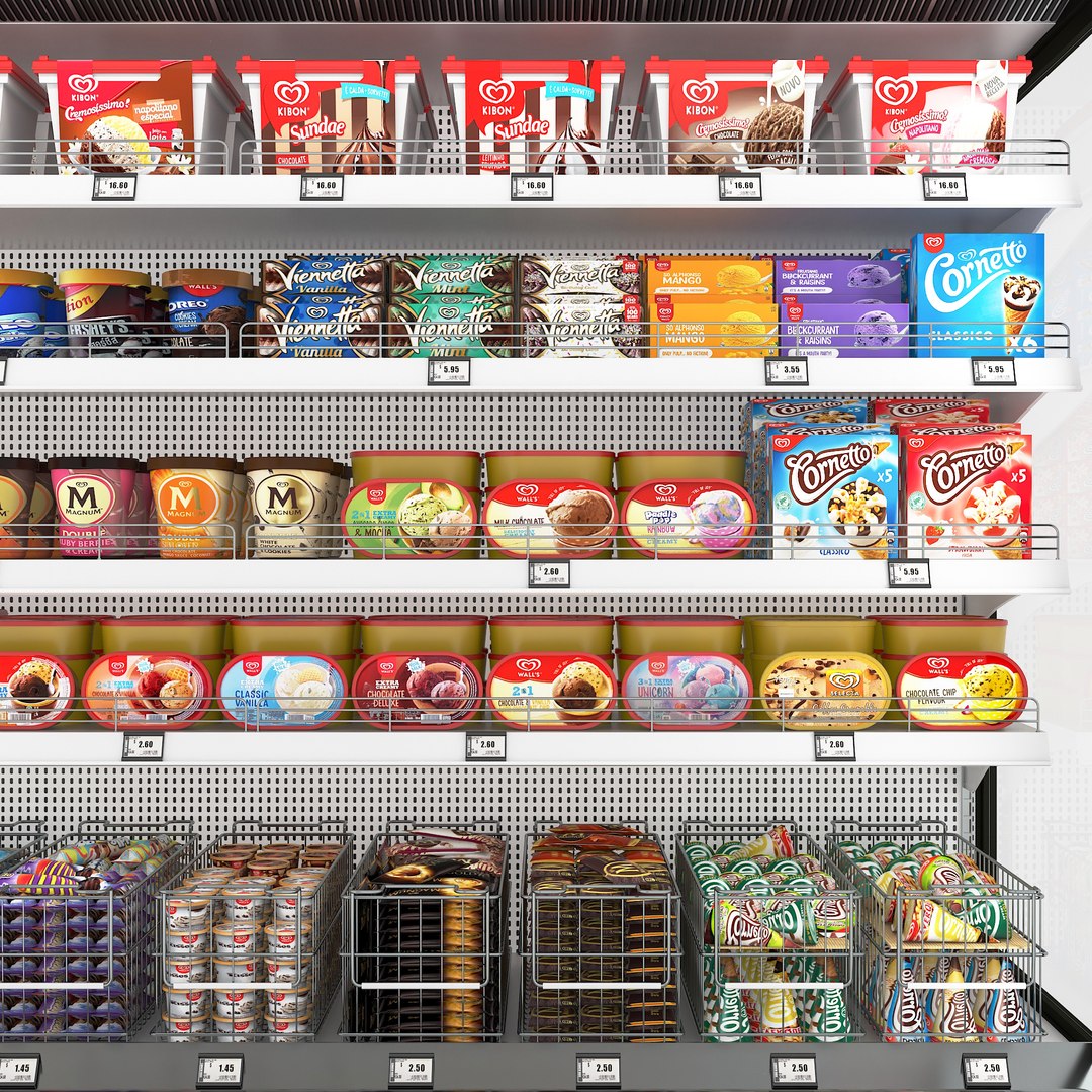 3D Ice Cream Display LB12 Model - TurboSquid 2039585