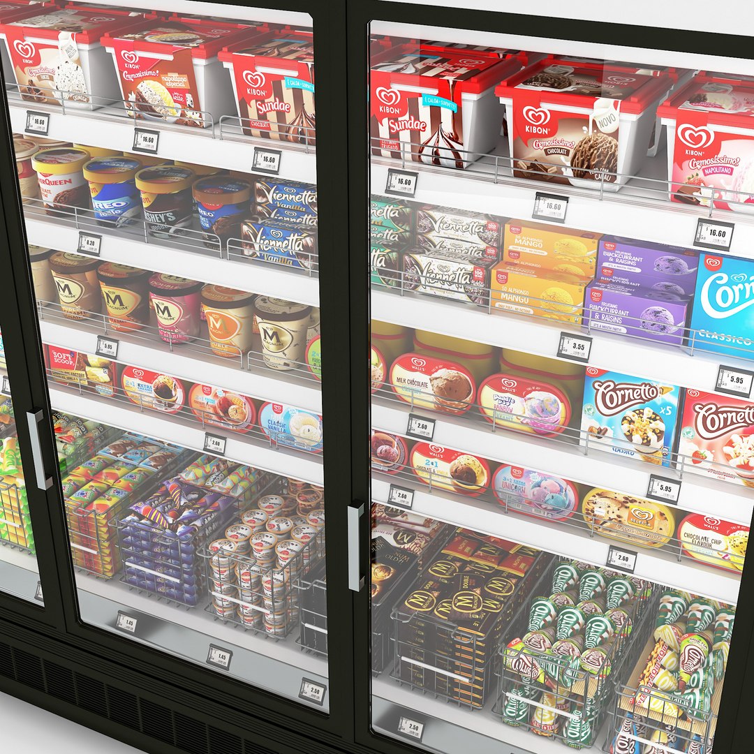 3D Ice Cream Display LB12 Model - TurboSquid 2039585