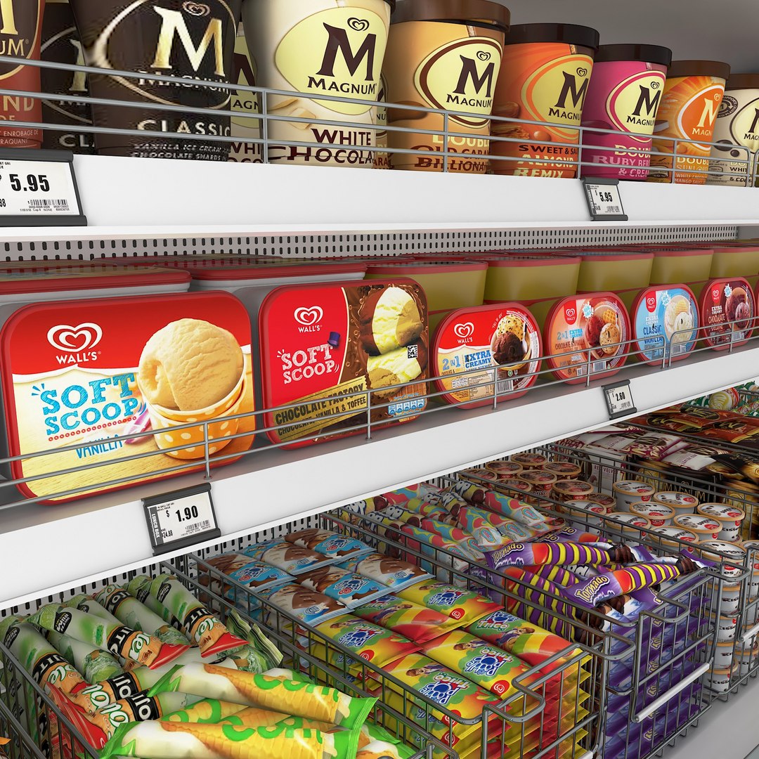 3D Ice Cream Display LB12 Model - TurboSquid 2039585