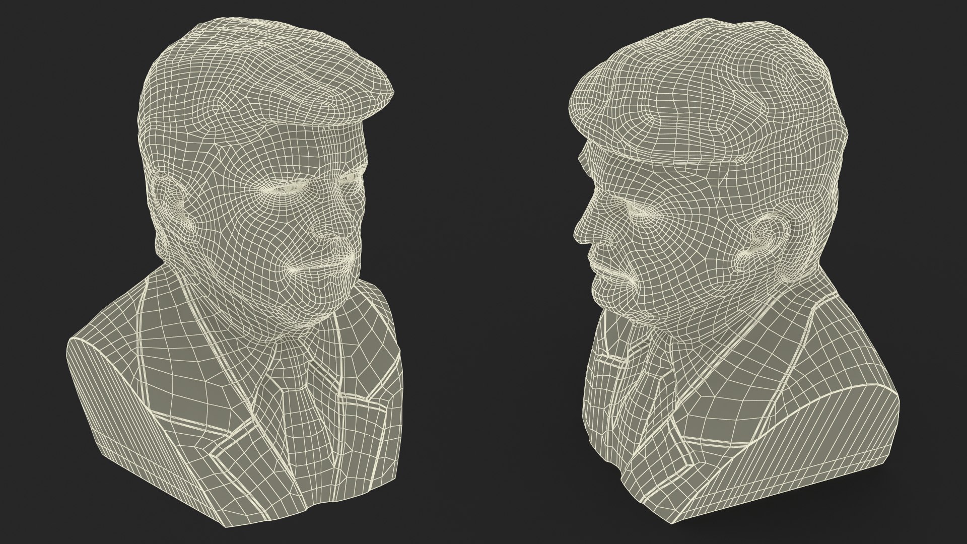 Silver Bust Of President Trump 3D Model - TurboSquid 2314034