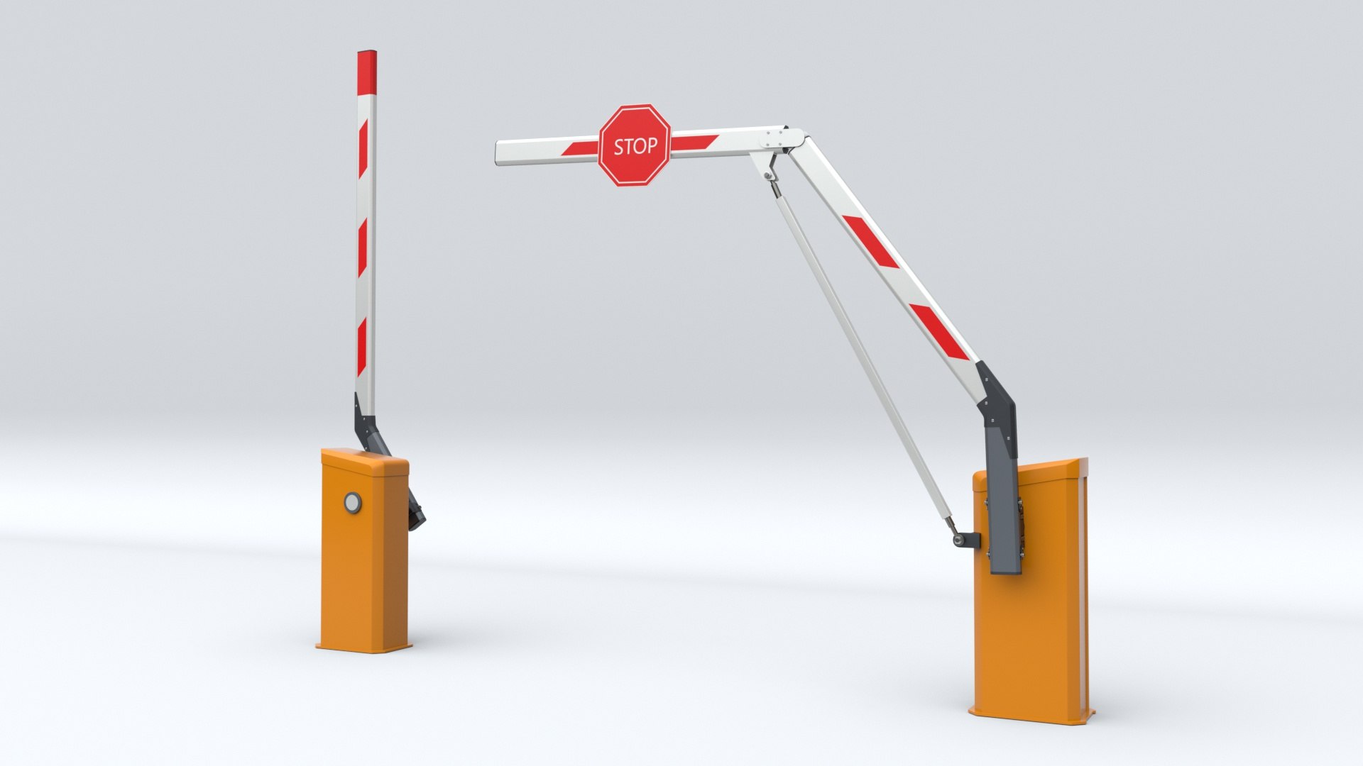 3D Car Parking Barrier - TurboSquid 2358092
