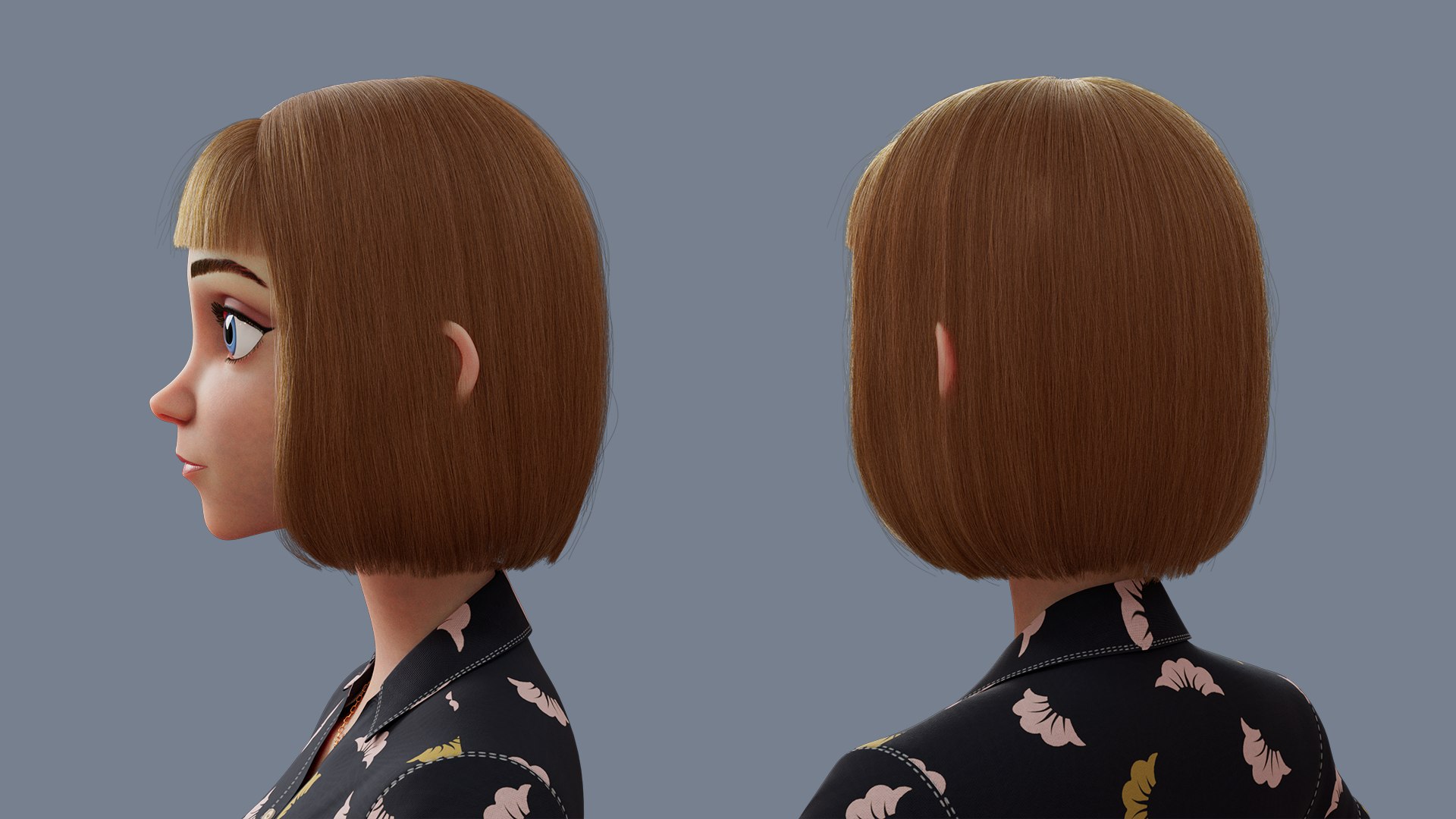 Cartoon Woman Rig 3D Model - TurboSquid 2150227