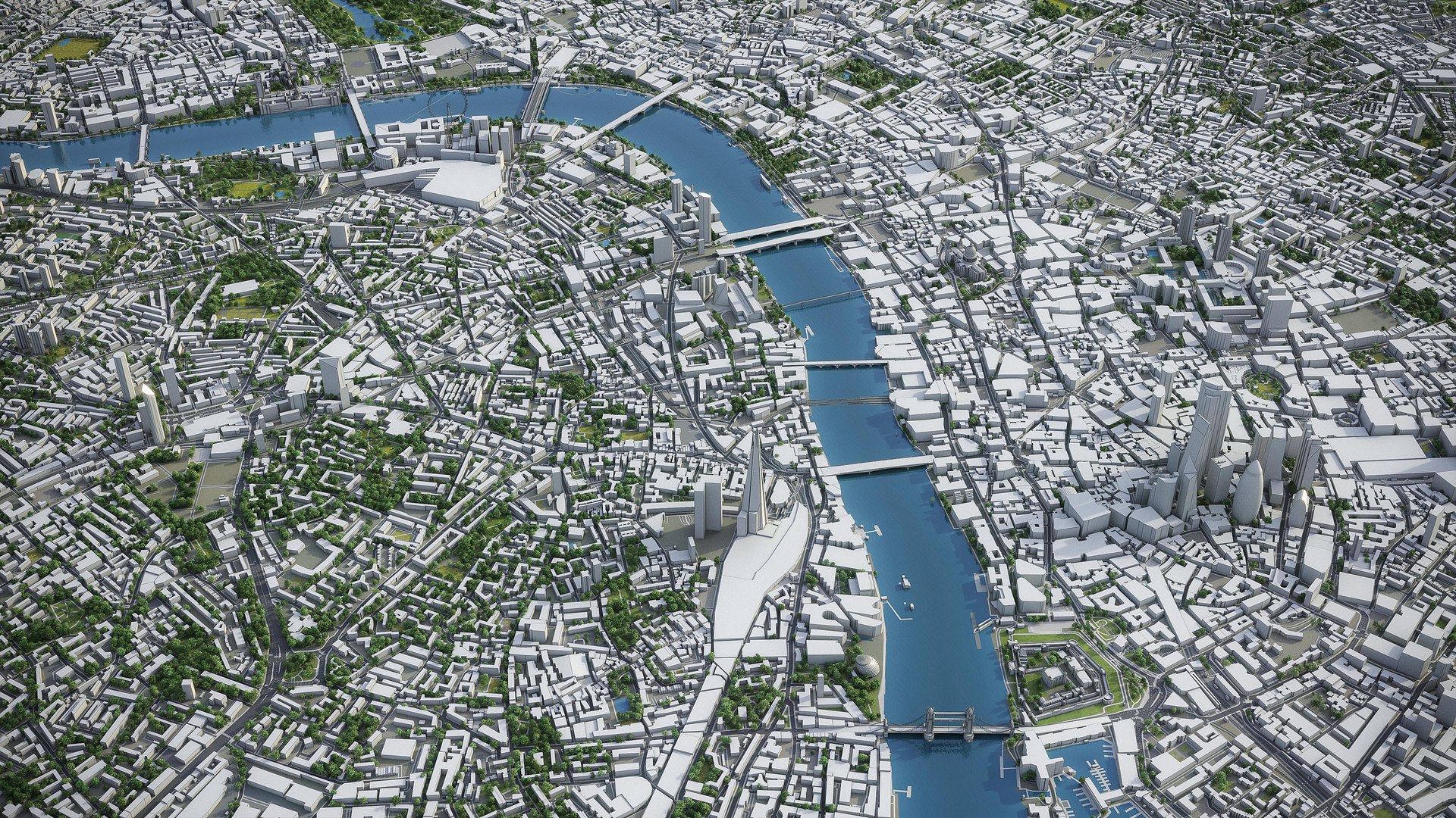 London City 3D Model - TurboSquid 1334480