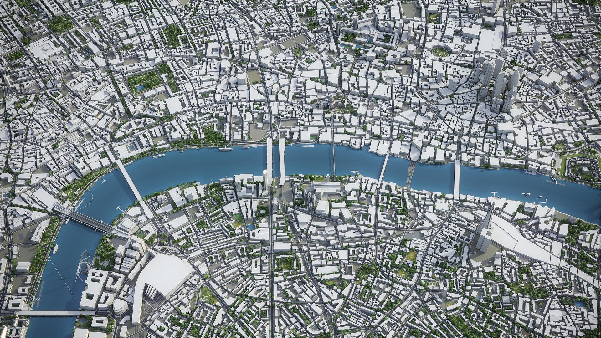 London City 3D Model - TurboSquid 1334480