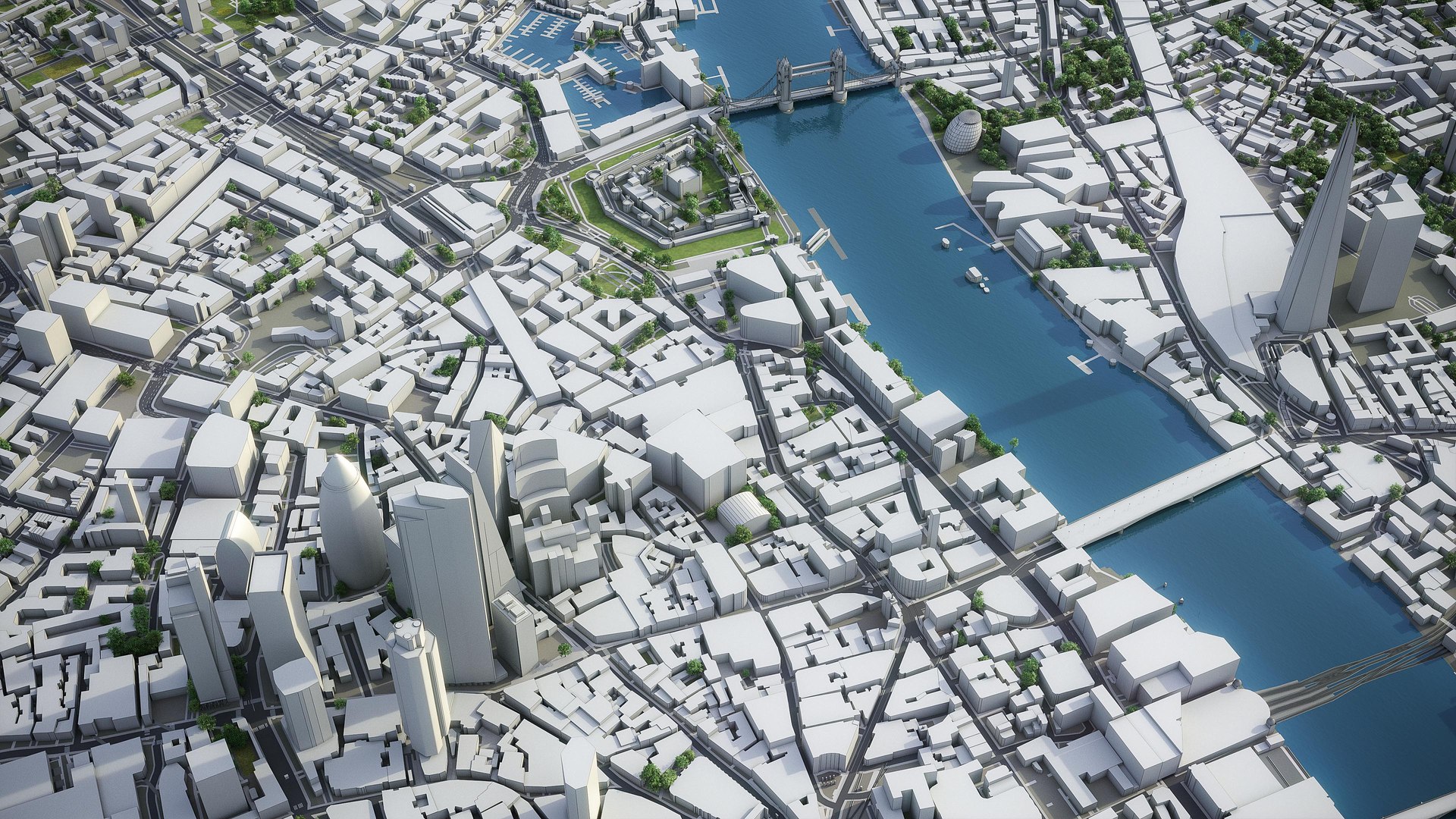 London City 3D Model - TurboSquid 1334480