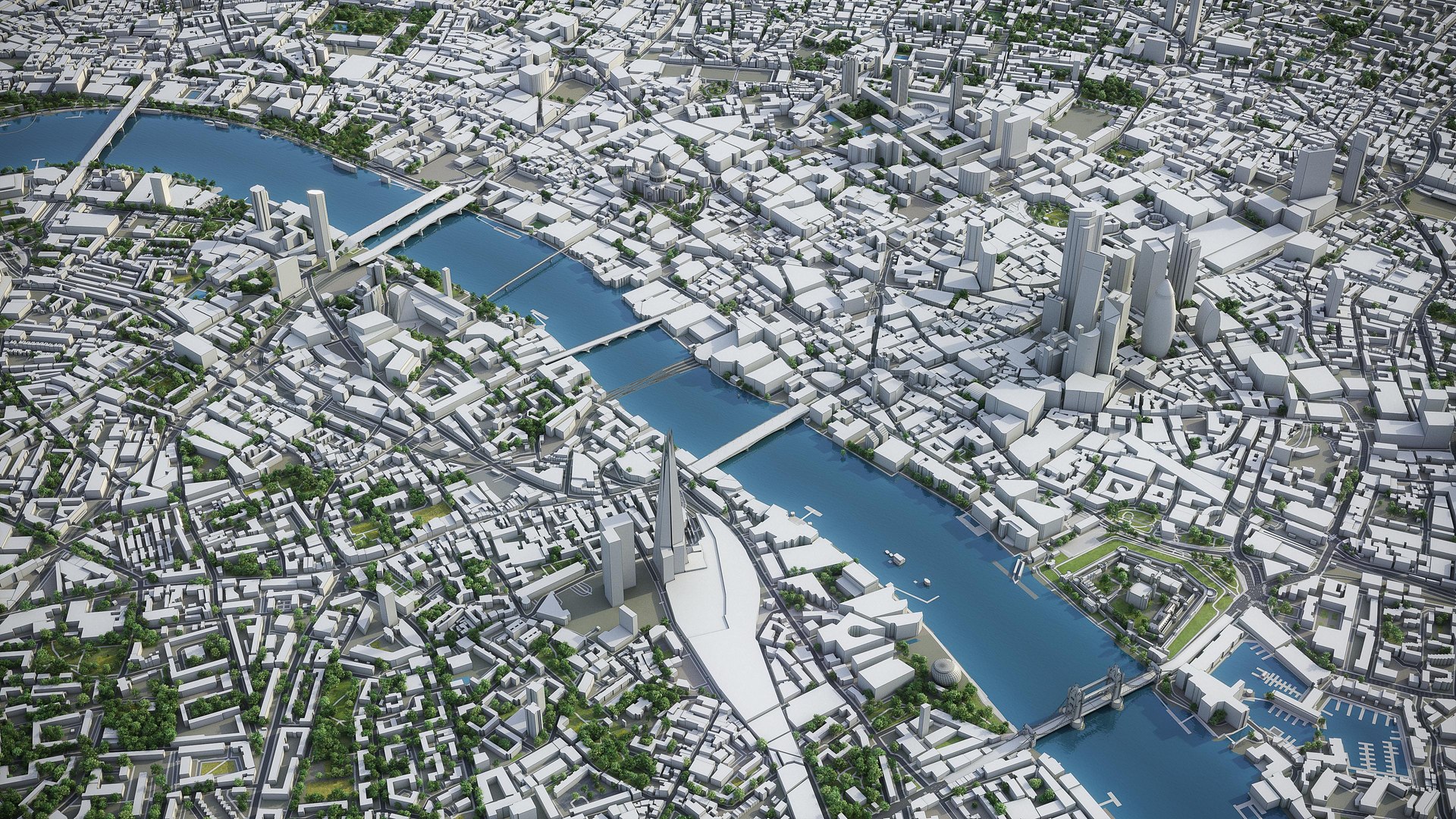 London City 3D Model - TurboSquid 1334480
