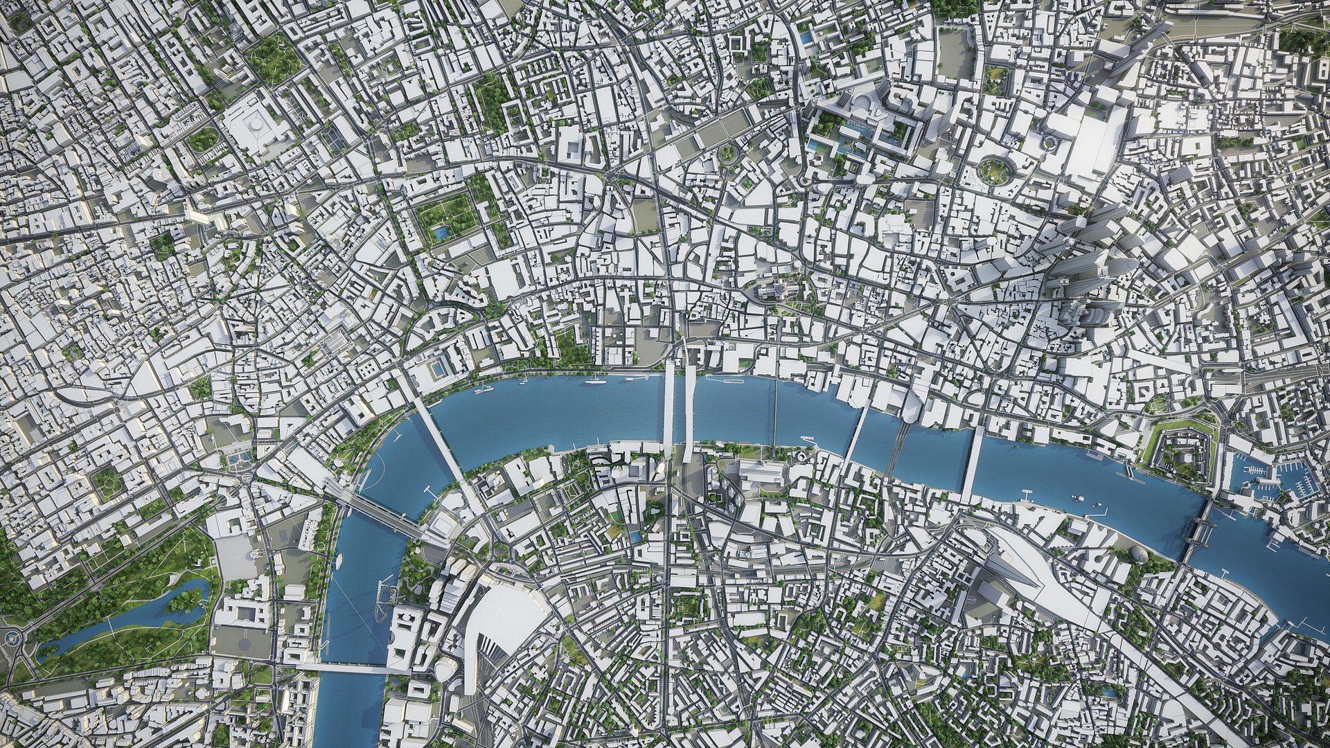 London City 3D Model - TurboSquid 1334480