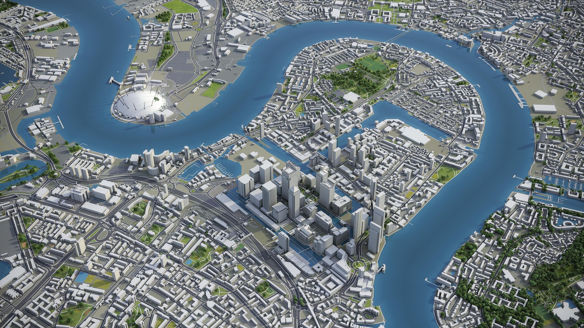 London City 3D Model - TurboSquid 1334480
