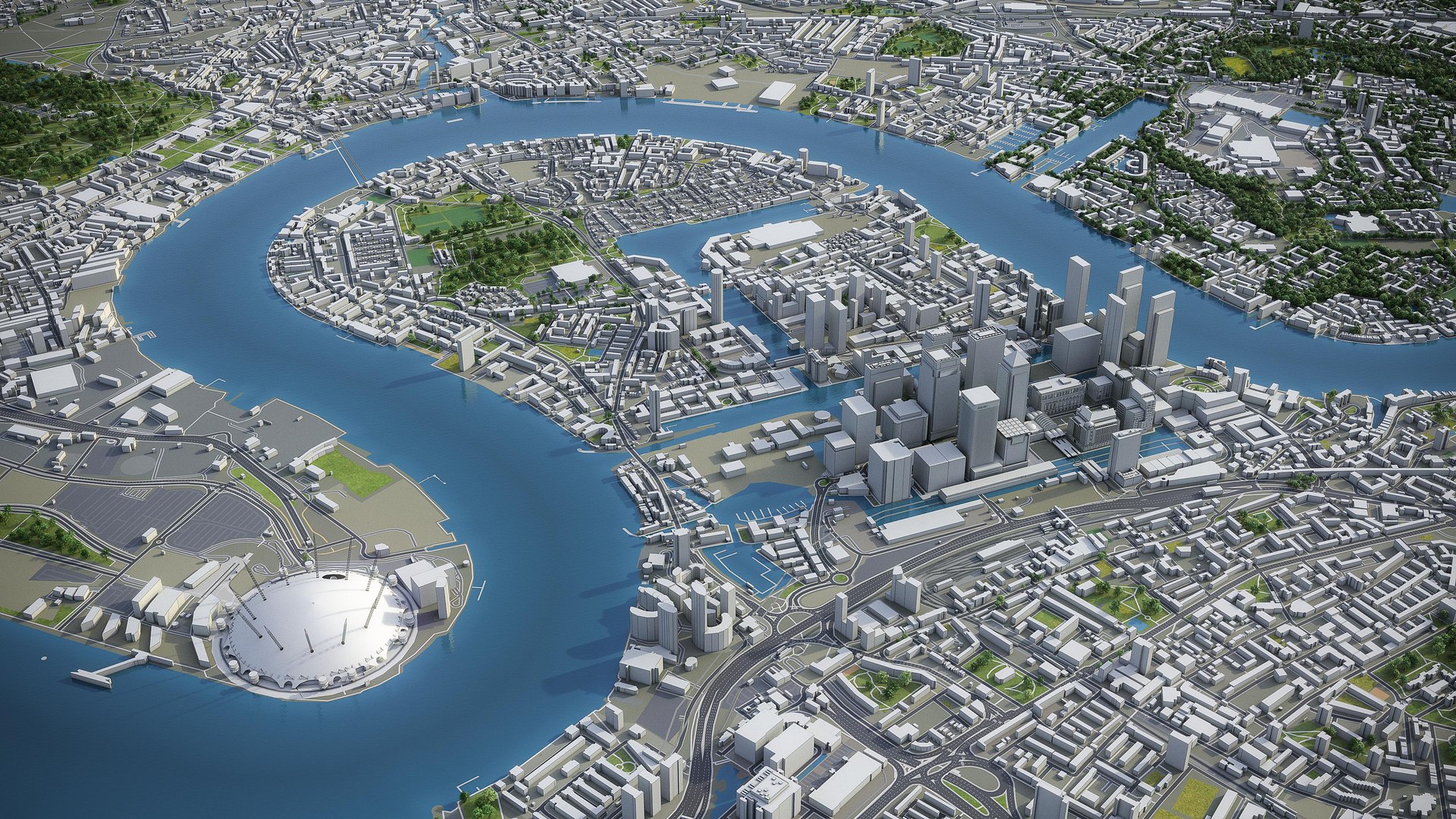 London City 3D Model - TurboSquid 1334480
