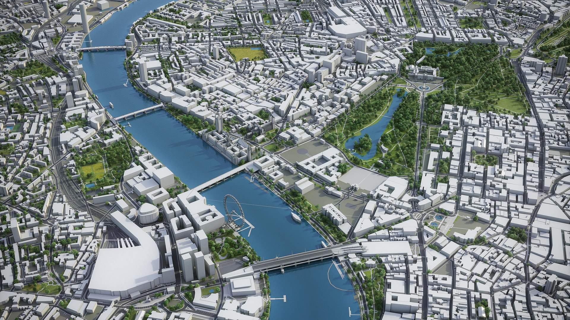London City 3D Model - TurboSquid 1334480