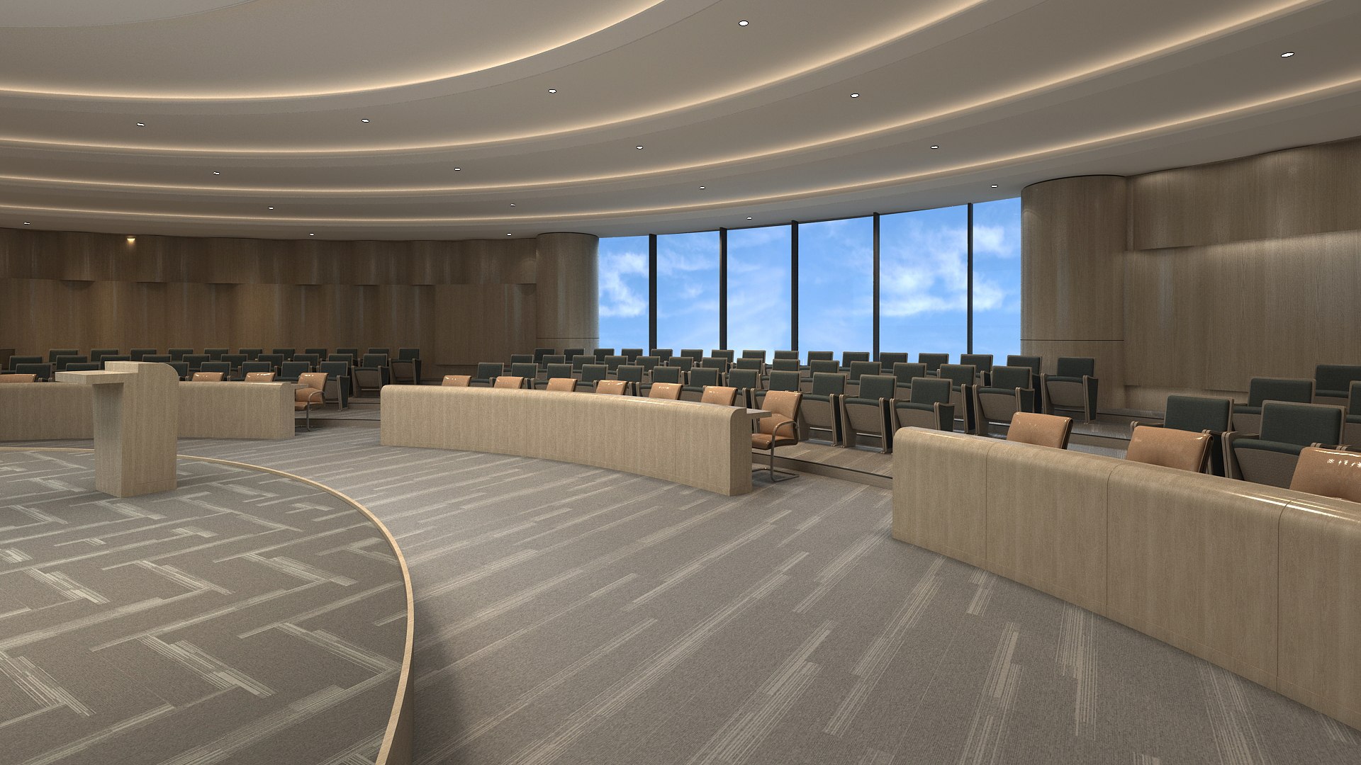 3D Model Lecture Hall 08 - TurboSquid 2121993