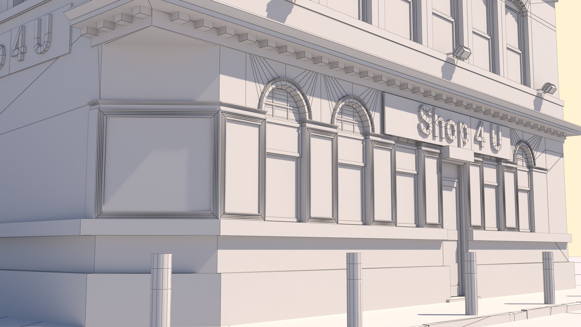 3D Stylized Shop Building 01 - Shop4U Model - TurboSquid 2103756