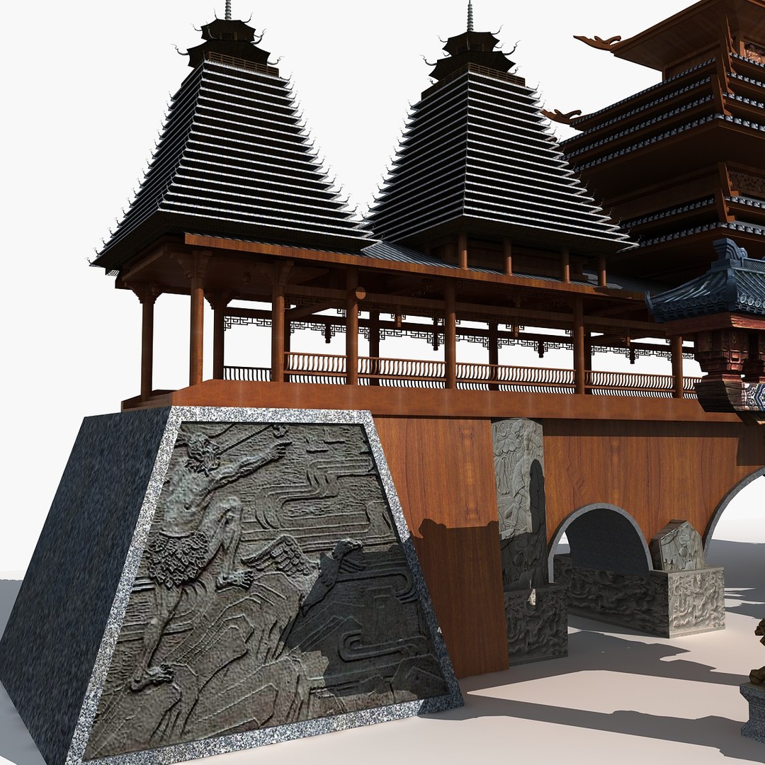 Gate Of Ancient Architecture 3 3D Model - TurboSquid 1807306