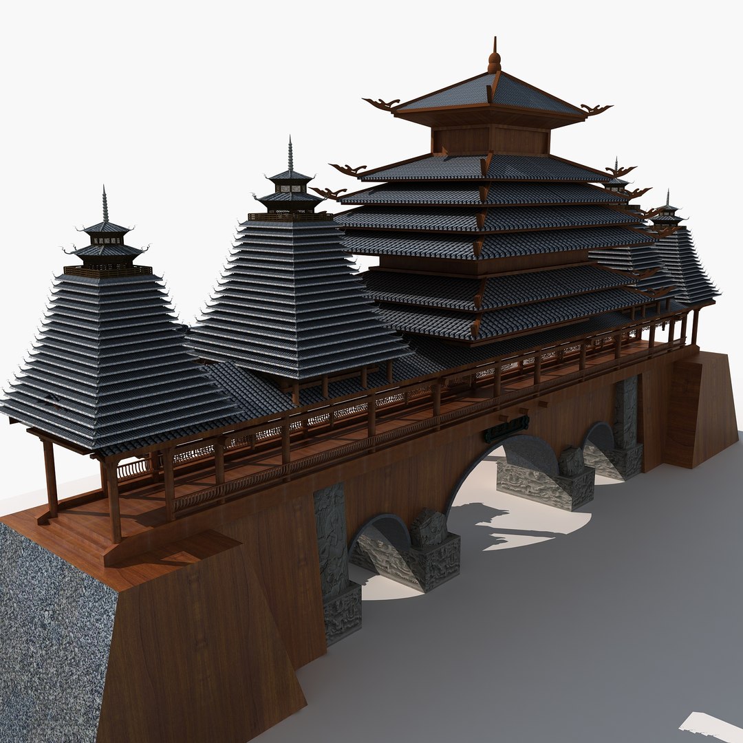 Gate Of Ancient Architecture 3 3D Model - TurboSquid 1807306