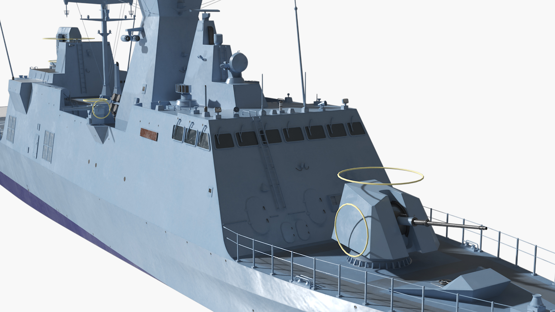 3D Corvette Class Ship With Attack Helicopter Rigged - TurboSquid 2328184