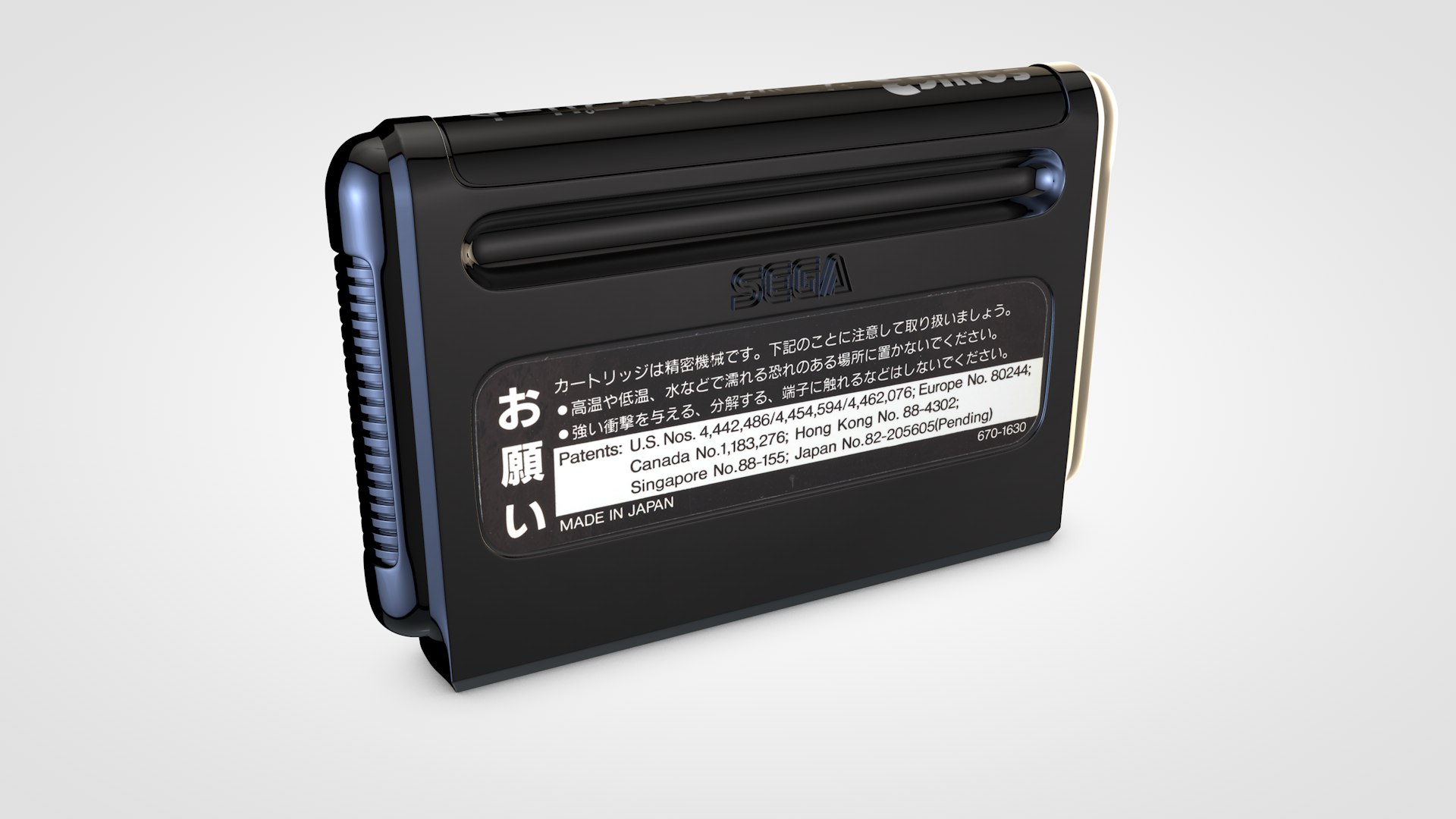 Mega Drive Cartridge 3D Model - TurboSquid 1169659