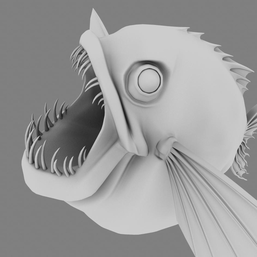 Stylized Piranha 3d Model