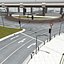 3d roundabout highway street signs model